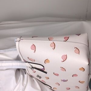 Coach | Bags | Coach Cv269 Small City Tote With Snail Print Silverchalk ...